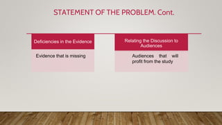 Identifying a research problem.week 2 | PPT