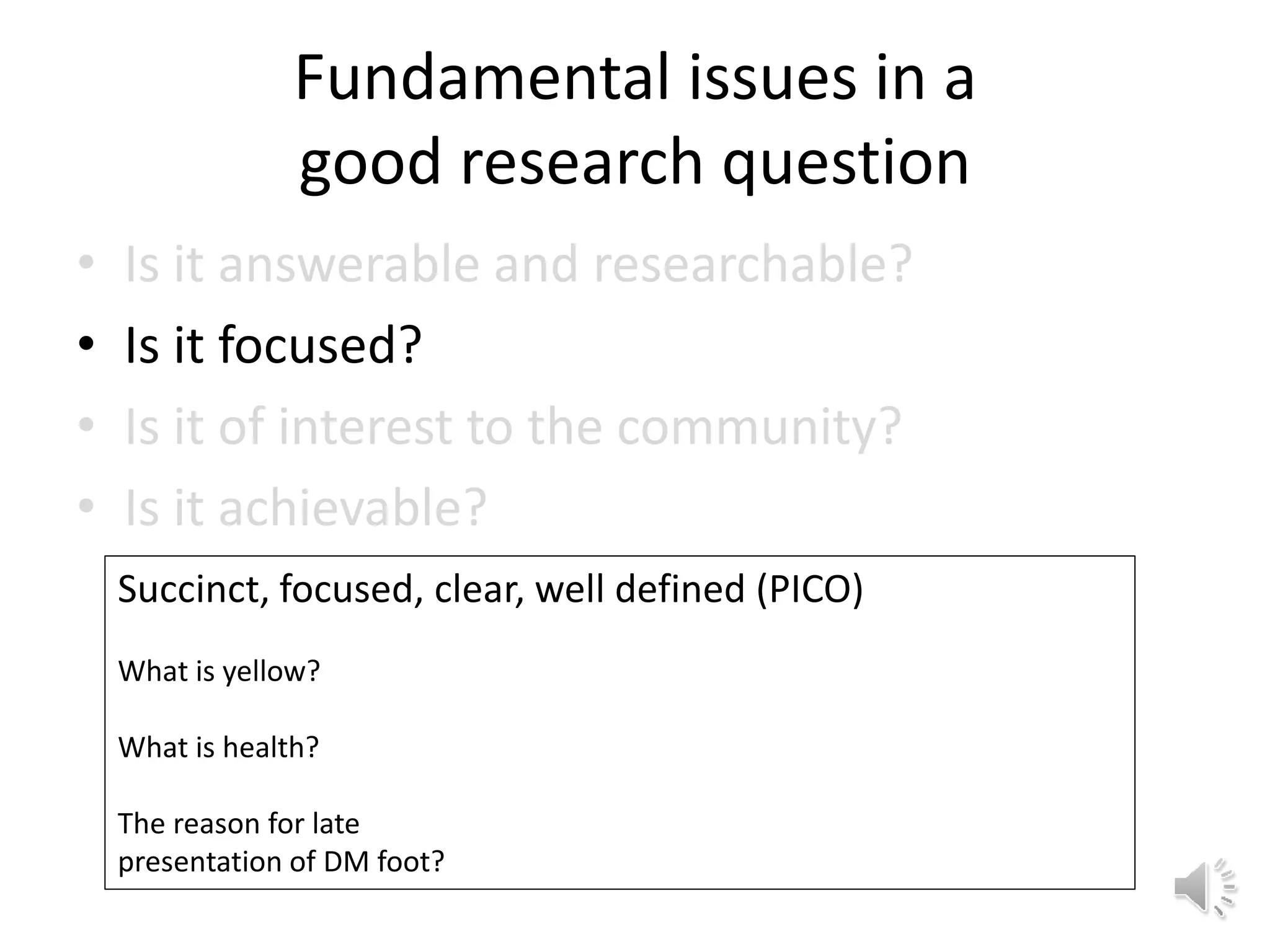 Identifying a research question | PPTX