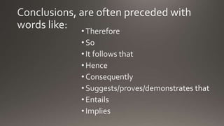 Identifying arguments | PPTX