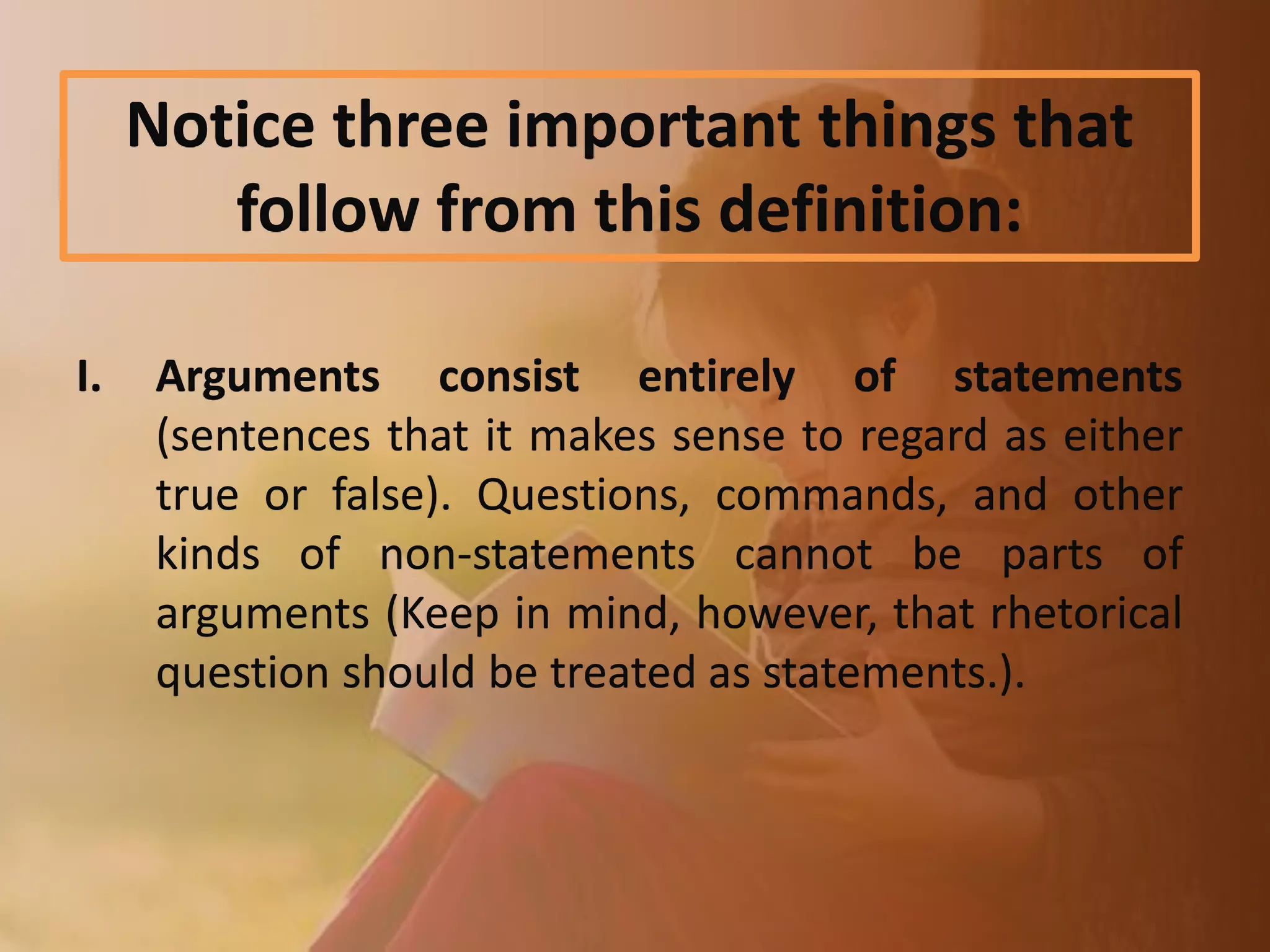 Identifying arguments | PPTX