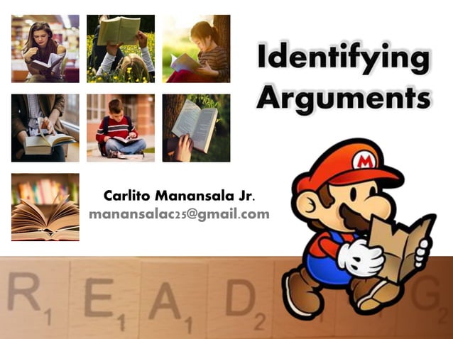 Identifying arguments | PPTX