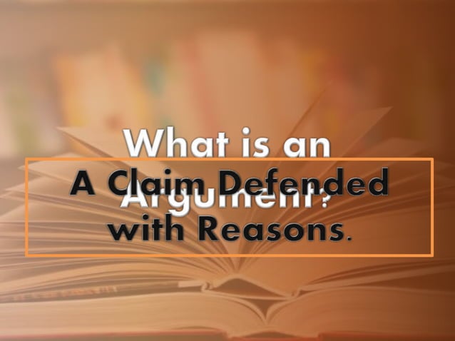 Identifying arguments | PPTX