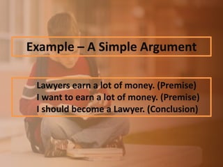 Identifying arguments | PPTX