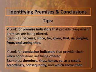 Identifying arguments | PPTX