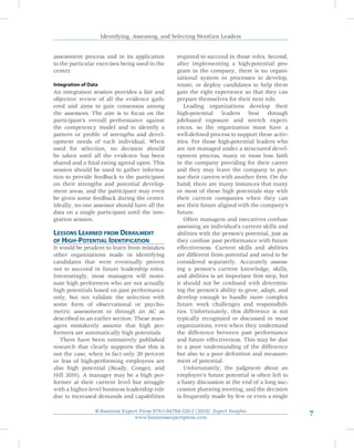 Identifying, Assessing and Selecting NextGen Leaders (2018) | PDF