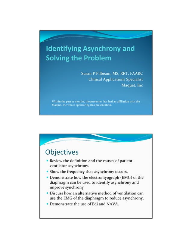 Identifying Asynchrony and Solving the Problem - Pilbeam | PDF