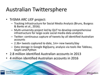 Identifying Bots in the Australian Twittersphere | PPT
