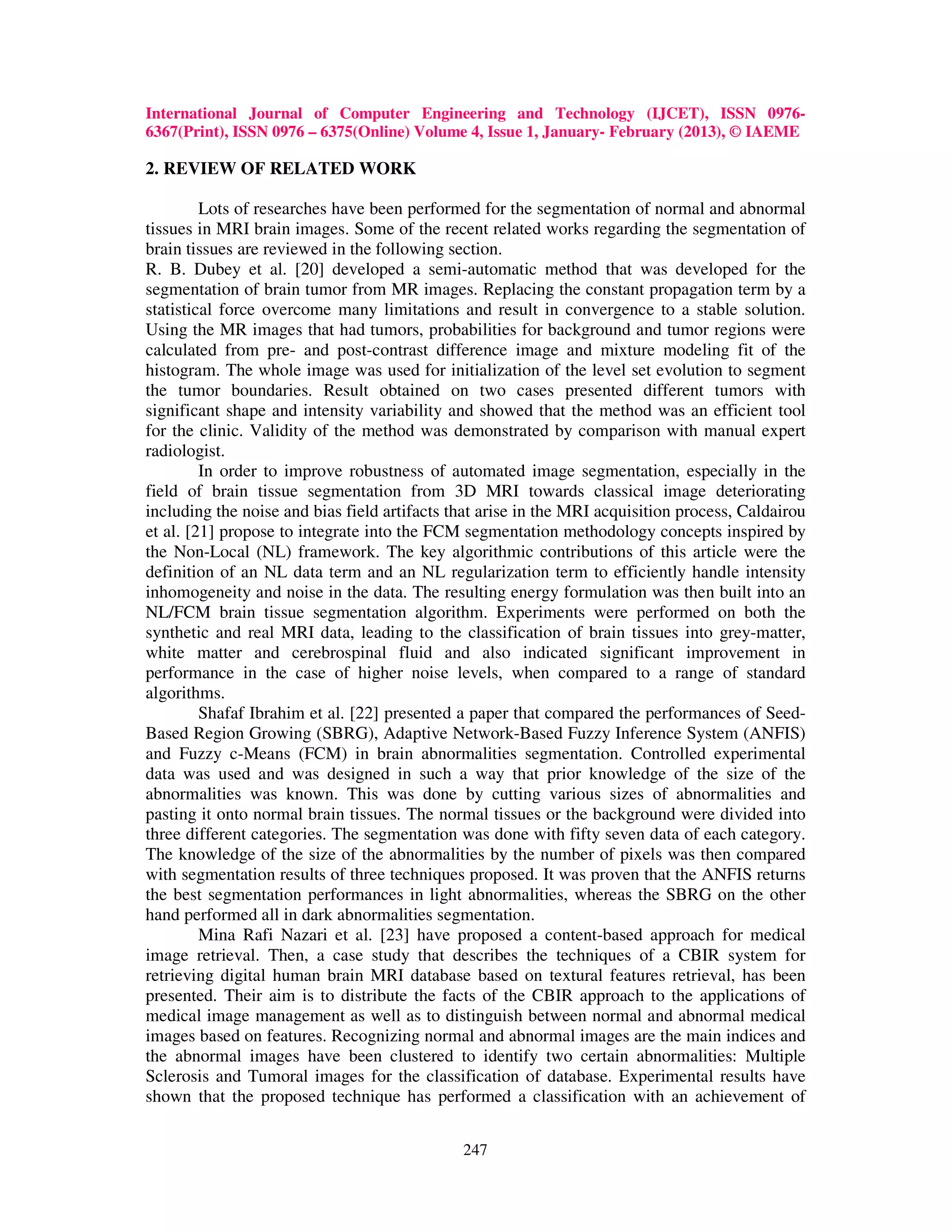 Identifying brain tumour from mri image using modified fcm and support ...