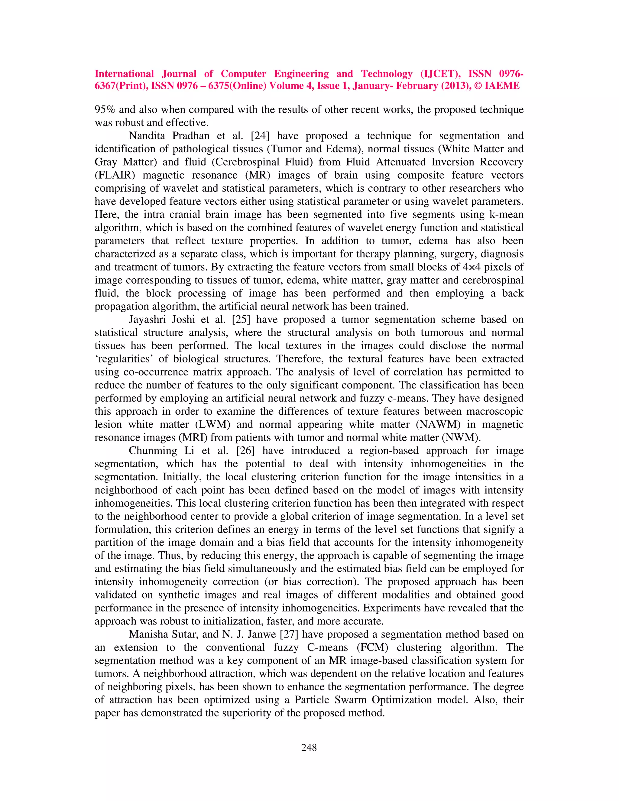 Identifying brain tumour from mri image using modified fcm and support ...