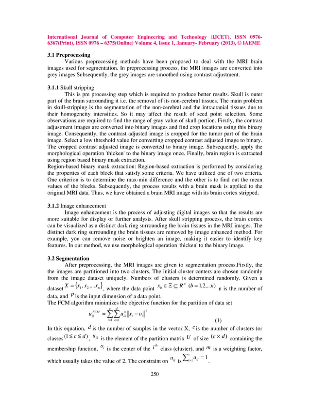 Identifying brain tumour from mri image using modified fcm and support ...