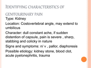 Identifying characteristics of gu pain | PPTX