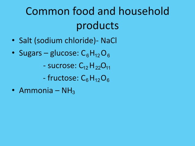 Identifying chemicals by their name | PPT | Free Download