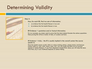 Identifying claims | PPTX