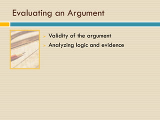 Identifying claims | PPTX