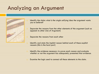 Identifying claims | PPTX