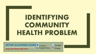 Identifying community health problem | PDF