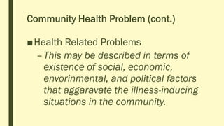 Identifying community health problem | PDF