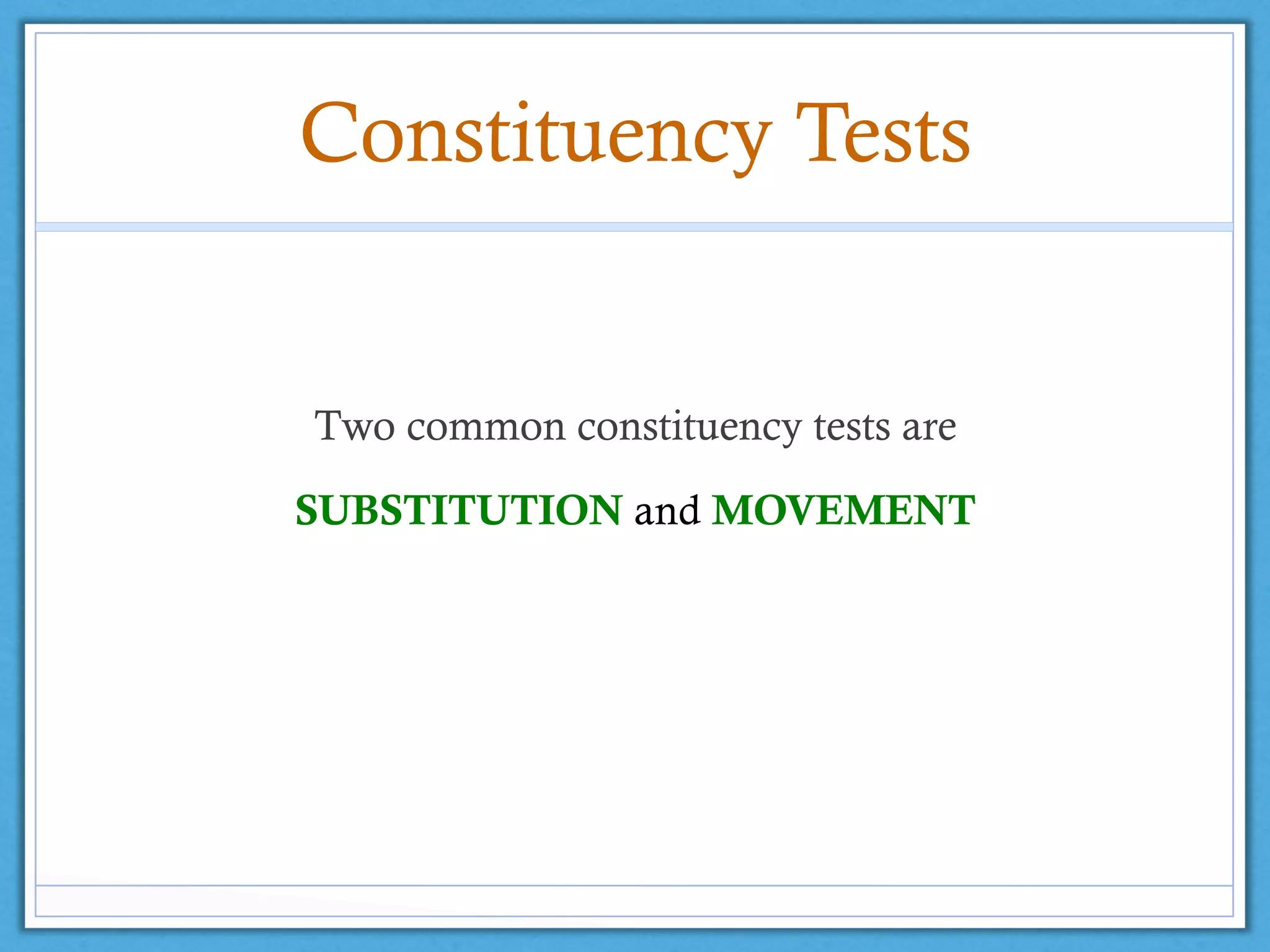Identifying Grammatical Constituents | PDF