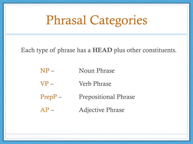 Identifying Grammatical Constituents | PDF