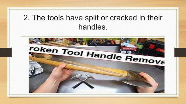 IDENTIFYING DEFECTIVE TOOLS.pptx | Woodworking | Arts and Crafts