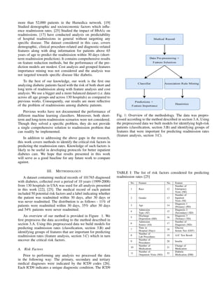 Machine learning and operations research to find diabetics at risk for readmisison | PDF ...