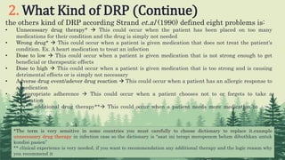 Identifying DRP's In Community Pharmacy Setting | PPTX