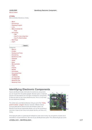 Identifying Electronic Components