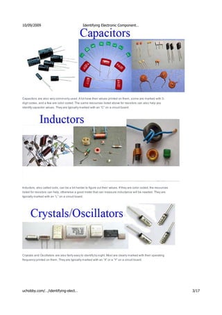 Identifying Electronic Components