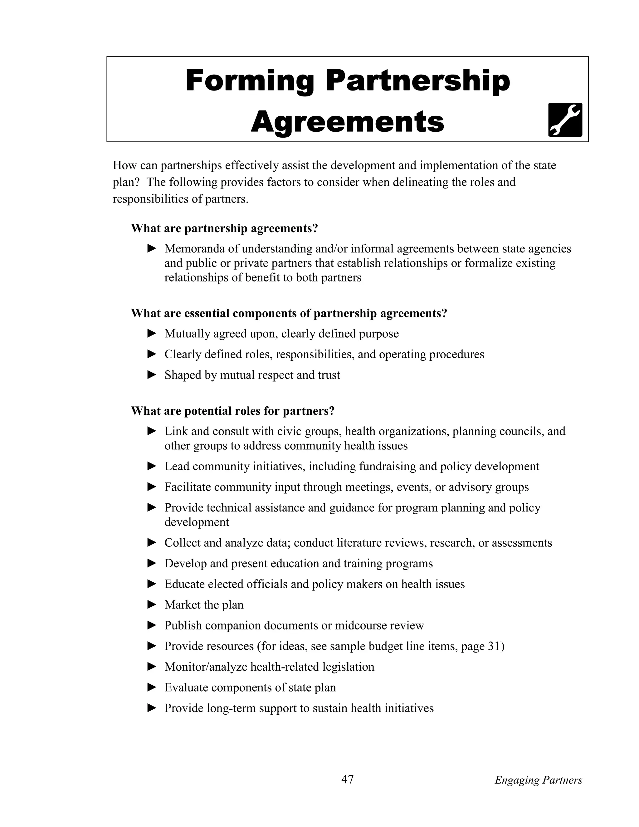 Identifying & engaging community partners | PDF