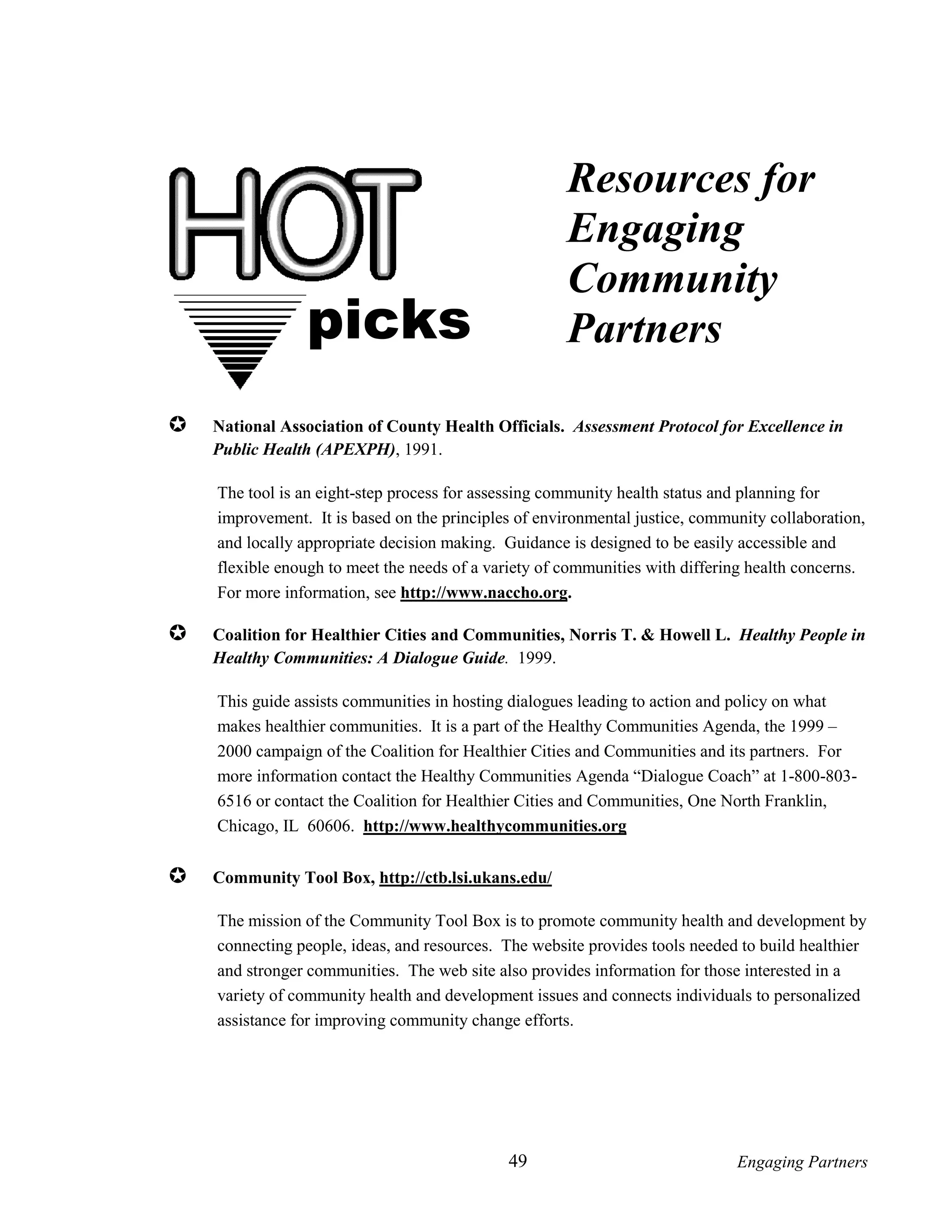 Identifying & engaging community partners | PDF