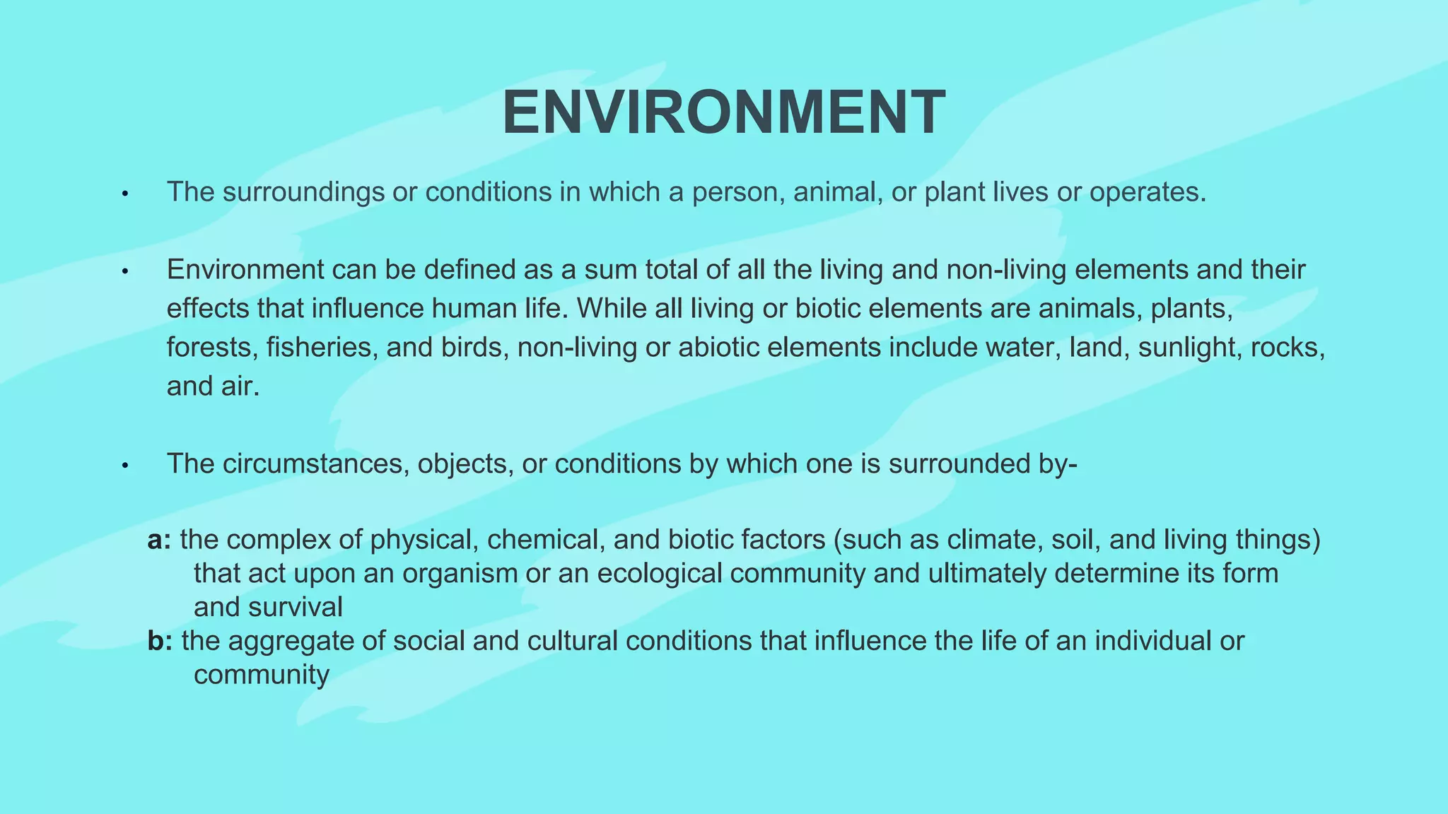 Identifying & Evaluating environmental resources and how to design an ... Identifying & Evaluating environmental resources and how to design an ...