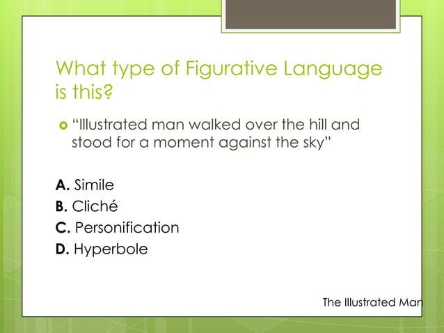 Identifying figurative language | PPTX