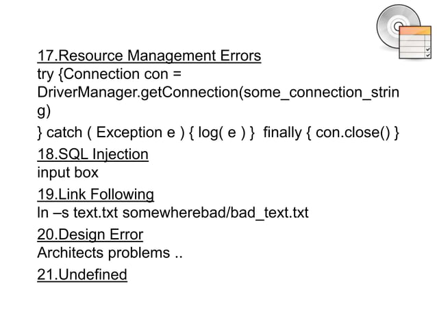 Identifying & fixing the most common software vulnerabilities | PPTX