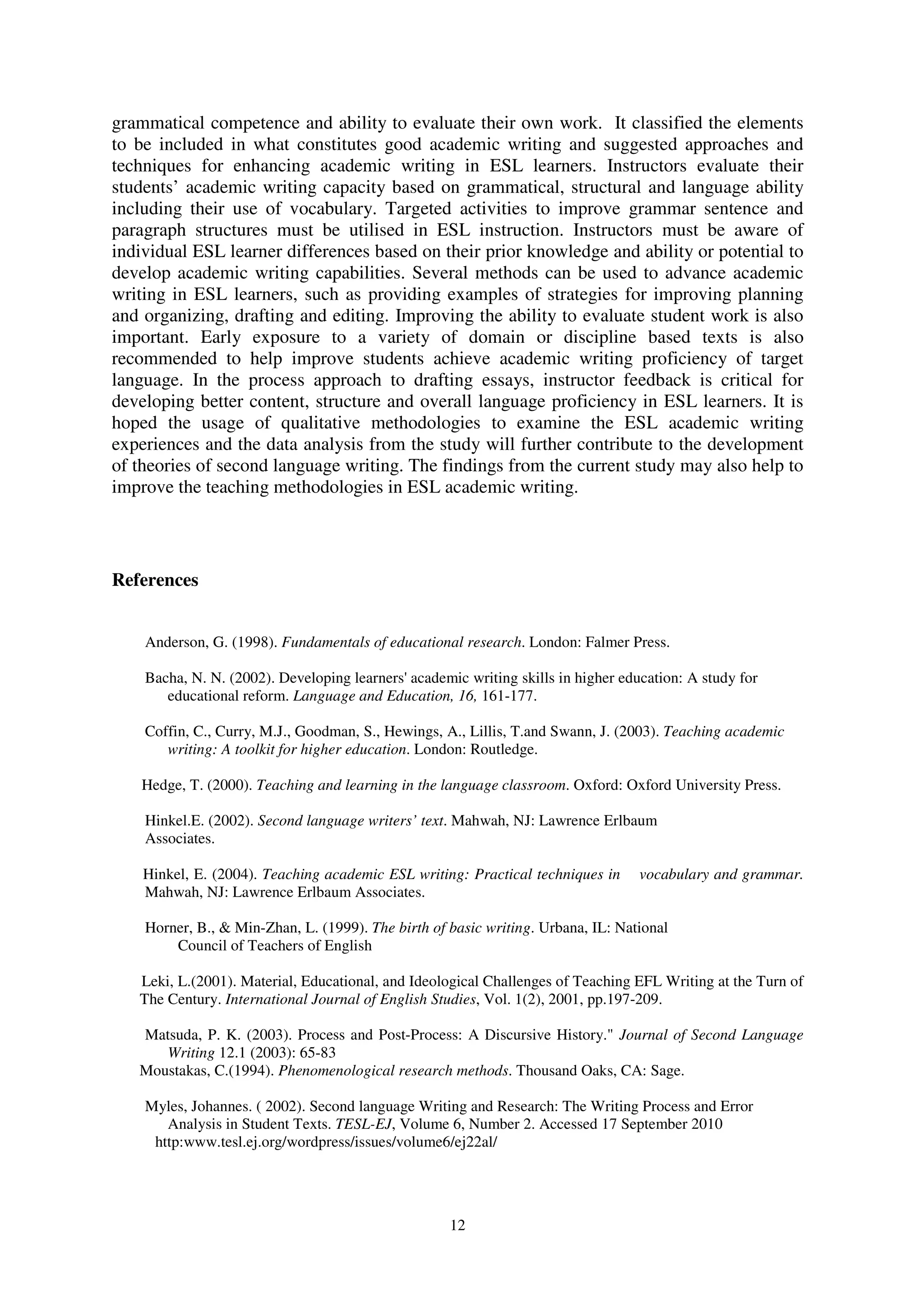 Identifying gaps in academic writing of esl students | PDF
