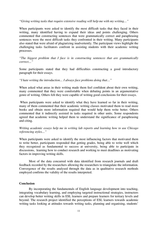 Identifying gaps in academic writing of esl students | PDF