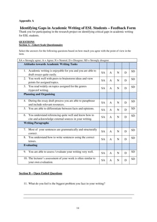 Identifying gaps in academic writing of esl students | PDF