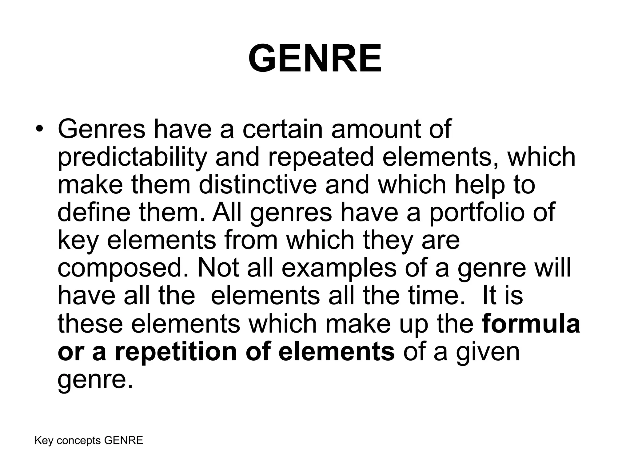 Identifying film genre | PPT | Free Download