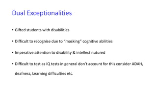 Gifted Students - Identifying Giftedness The Gifted Child Giftedness ...