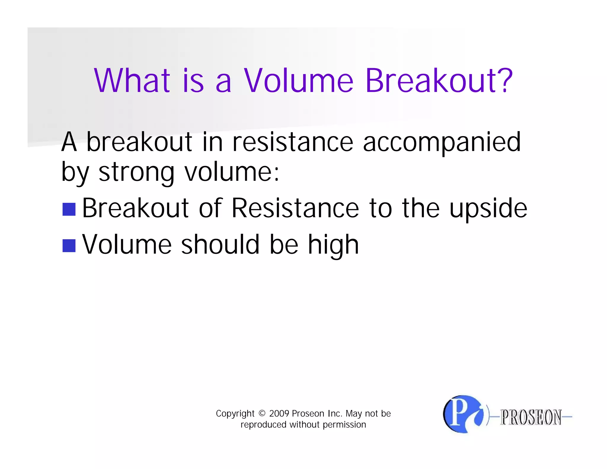 Identifying Good Volume Breakouts | PDF