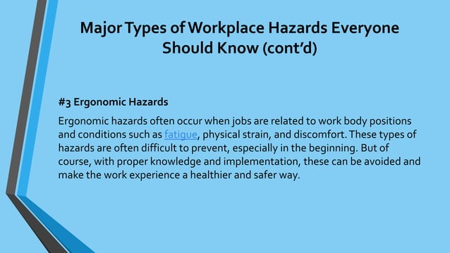 Identifying Hazards in the Workplace (and how to reduce their risks) | PPTX
