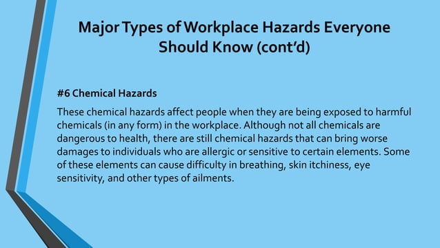 Identifying Hazards in the Workplace (and how to reduce their risks) | PPTX