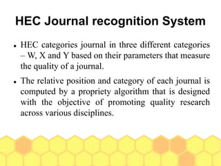 Identifying hec recognized journal By Abid Hussain Library Officer | PPT
