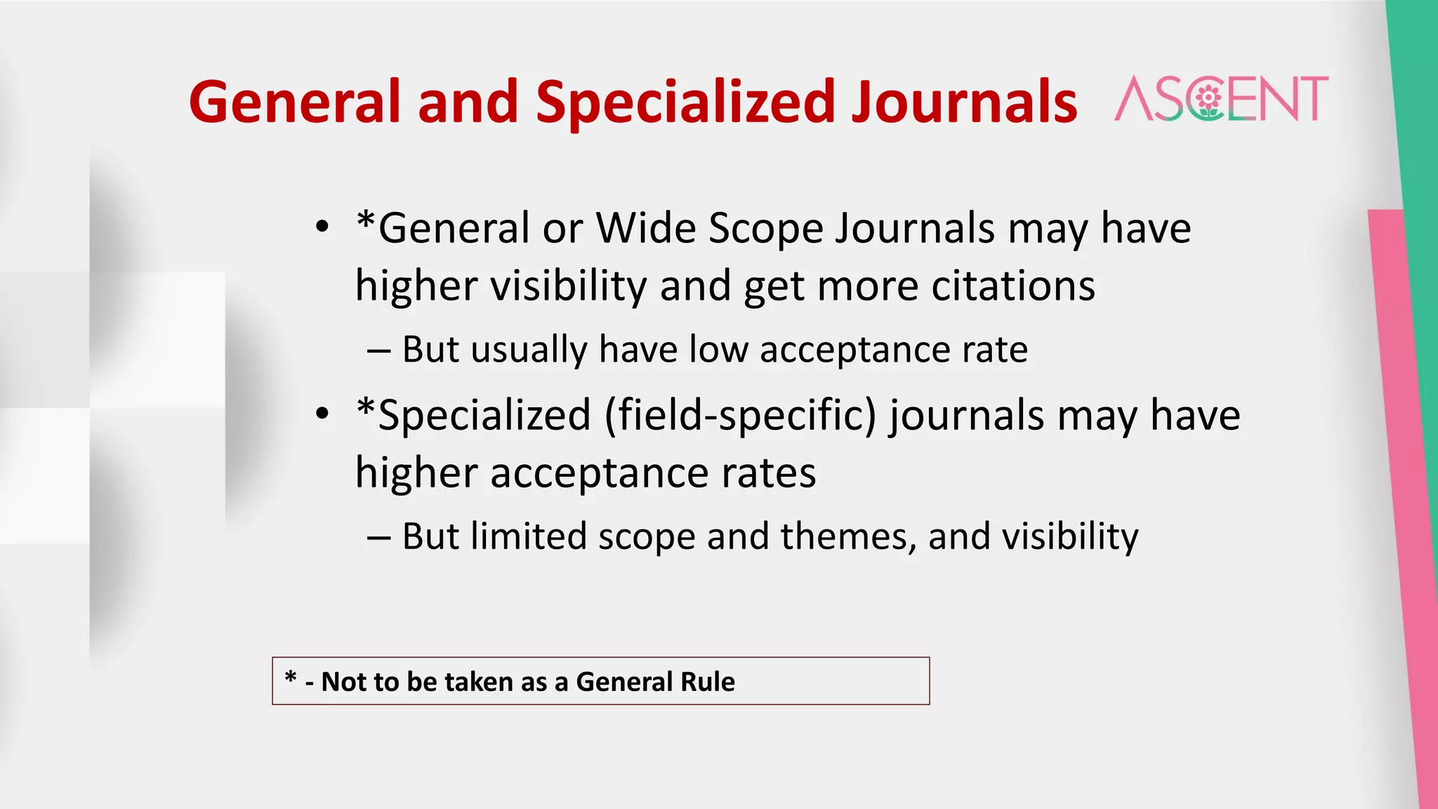 Identifying journals for publication | PDF