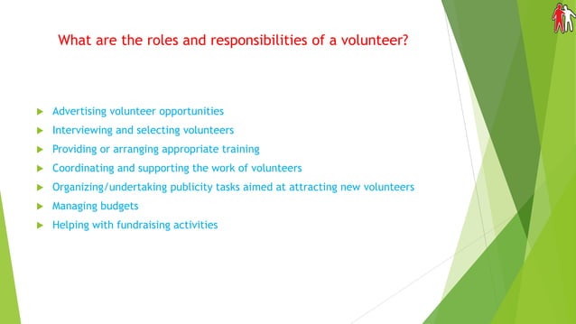 Identifying key volunteers role | PPT