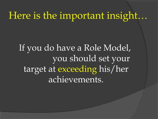 Identifying life changing role models | PPT