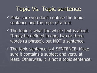 Identifying main ideas | PPT