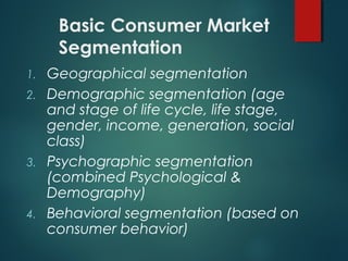 Identifying market segments and targets | PPT