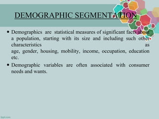 Identifying market segments & targets | PPT