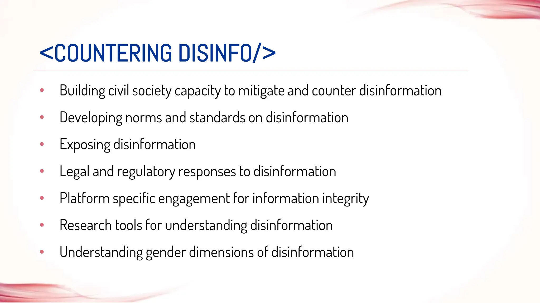 Misinformation Identifying And Responding Pptx Technology And Computing