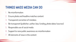 Misinformation: Identifying and Responding | PPTX